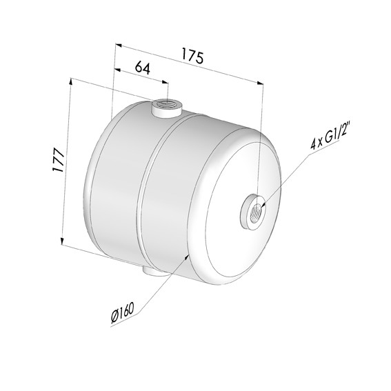 NOVACOM | Réserve de vide série RDV - 2.5 litres
